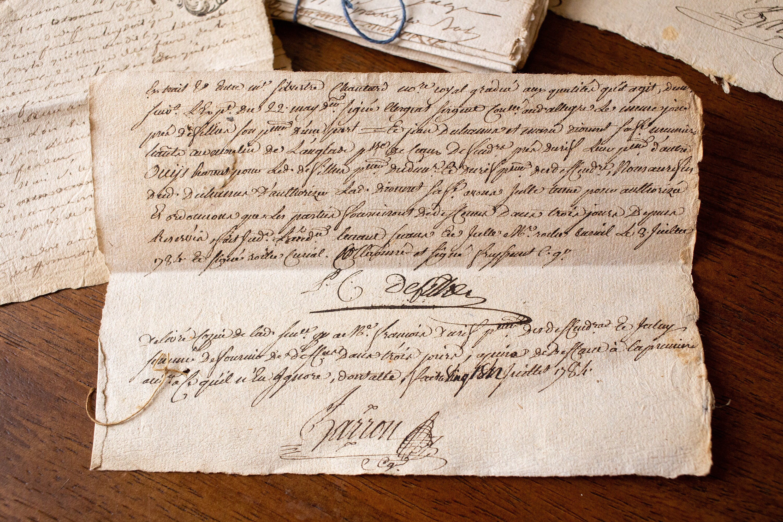 RARE / Antique French Documents / 18th Century Notary Letters - Etsy