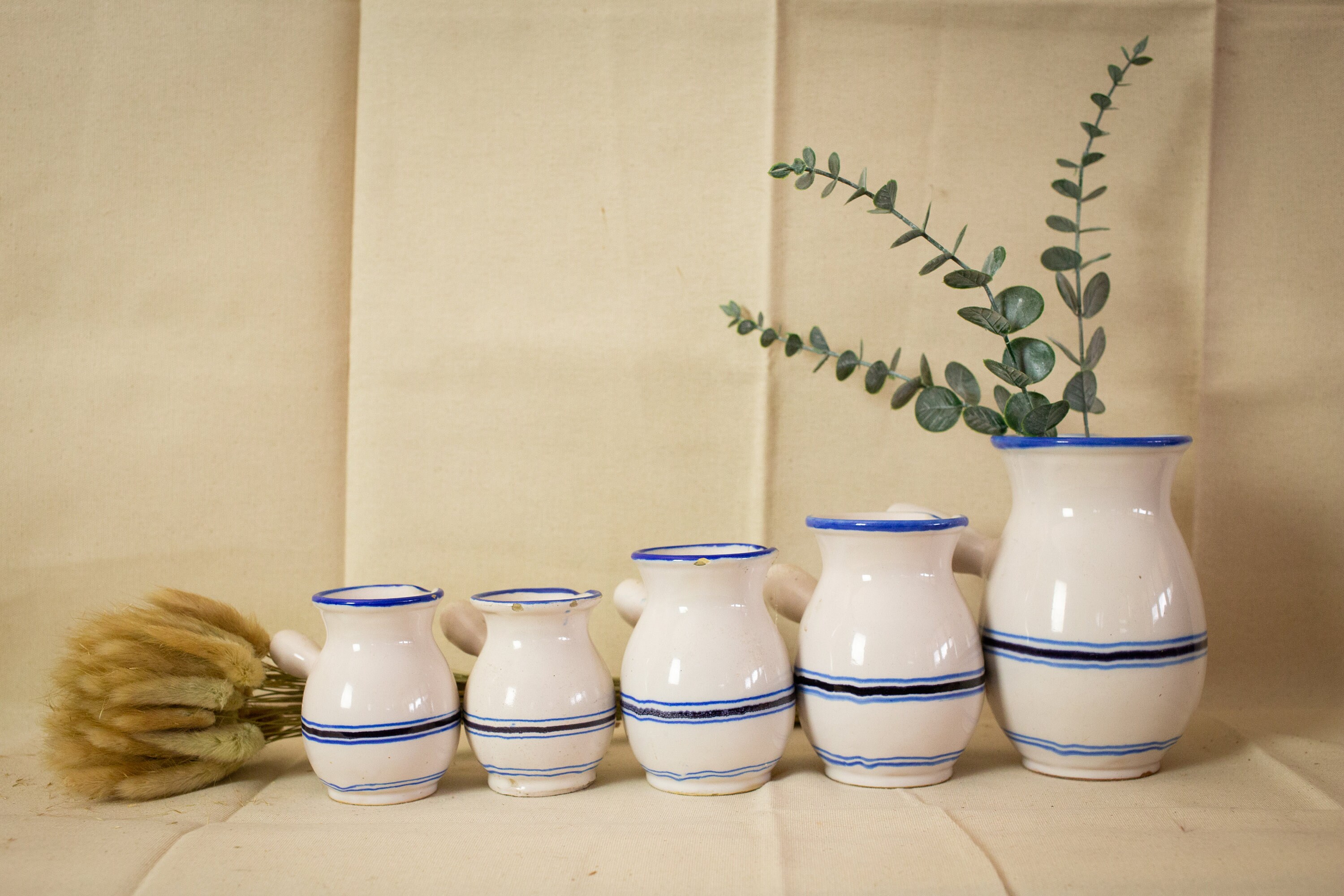 Early 20th Century Set of swiss Chocolate Pots / Pezenas Pottery ...