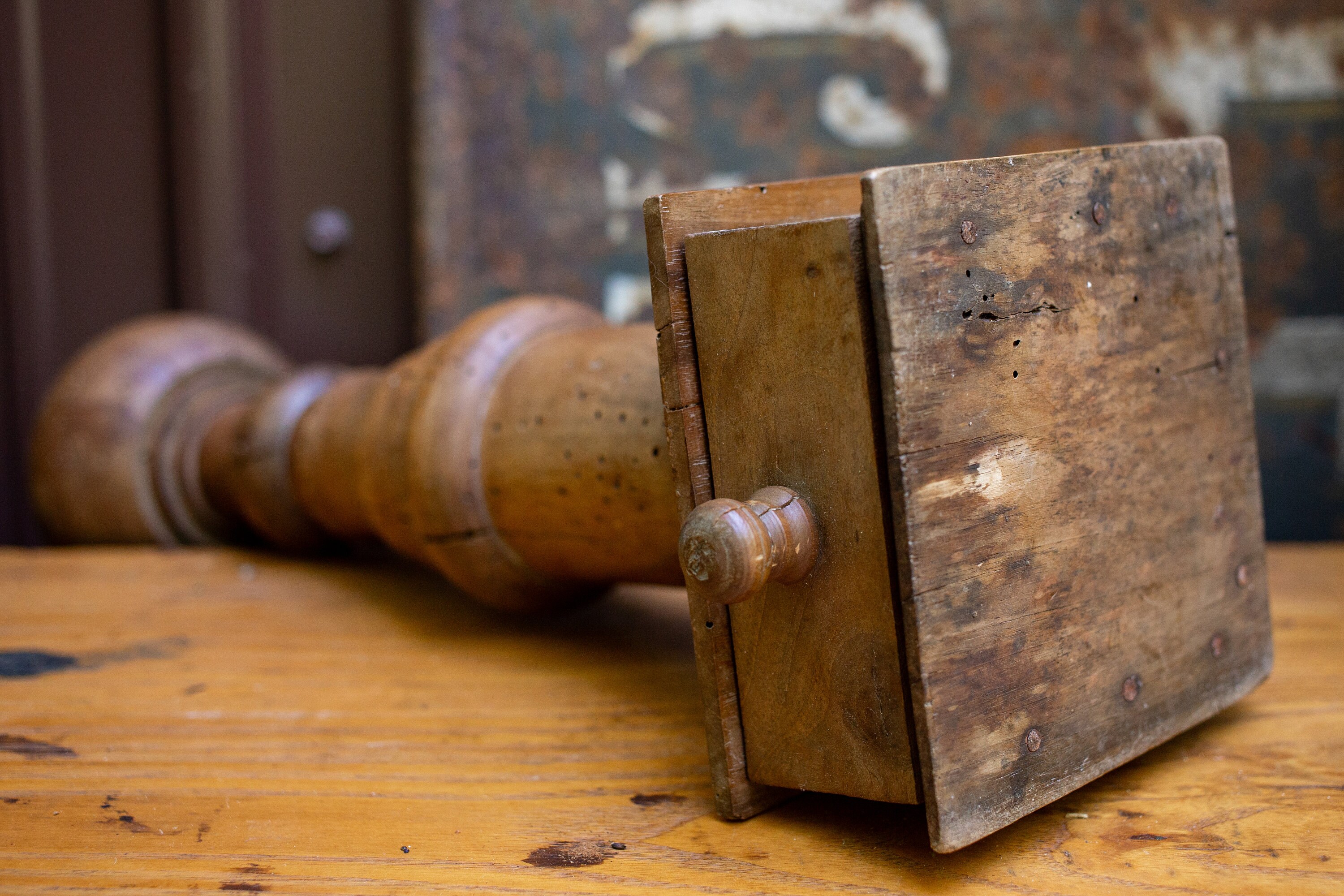 Antique Early 20th Century French Decorative Pepper Mill With Drawer ...