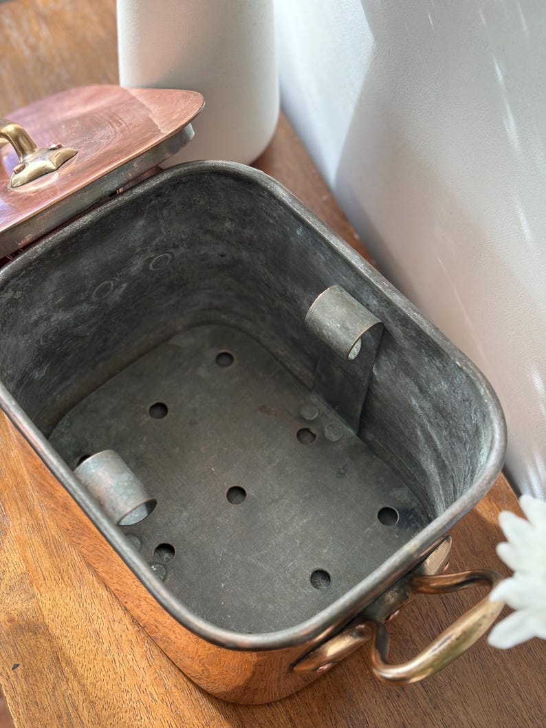 RARE Antique Copper Daubiere / Vintage French Copper Kitchenware / Circa 1920 / Antique French ...