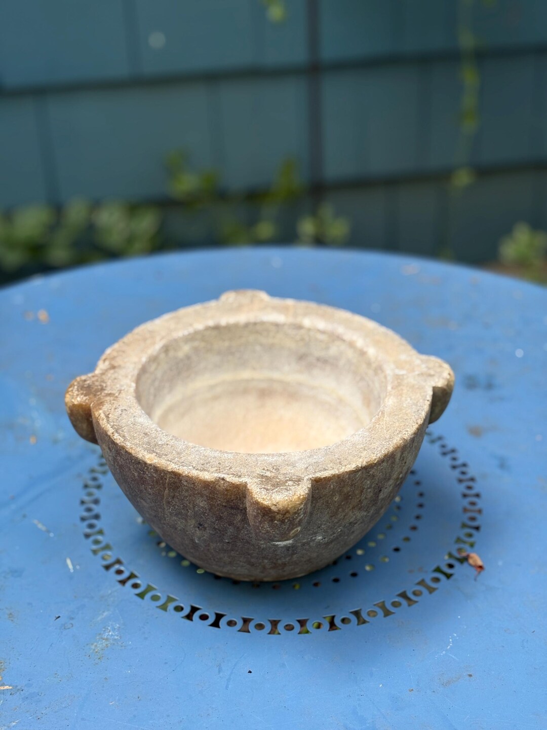 Antique Marble Mortar / White French Mortar / Gray Stone Kitchenware ...