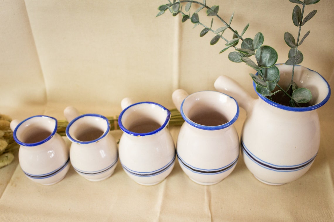 Early 20th Century Set of swiss Chocolate Pots / Pezenas Pottery ...
