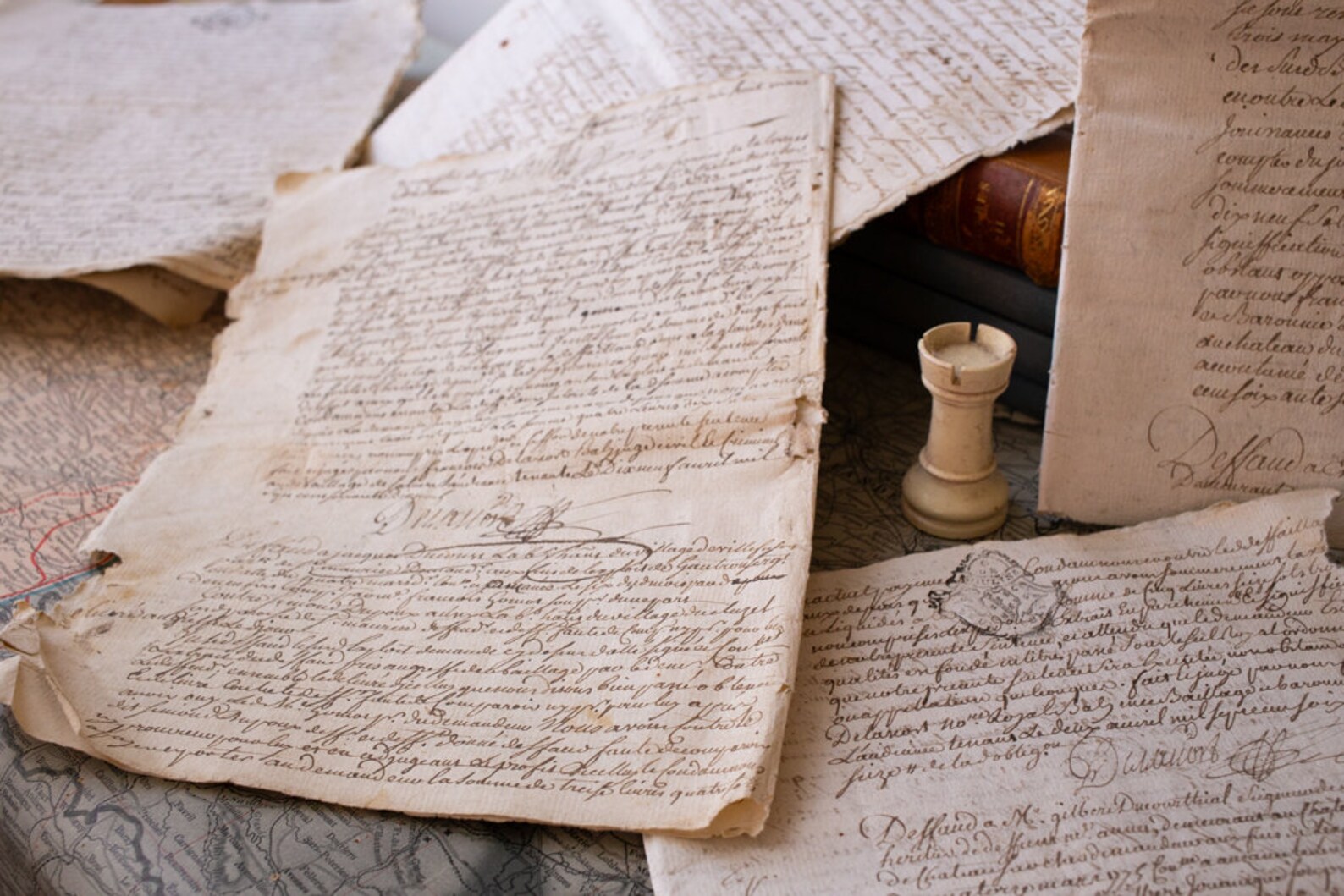 RARE / Antique French Documents / 18th Century Letters / Vintage ...