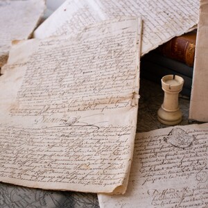 RARE / Antique French Documents / 18th Century Letters / Vintage ...