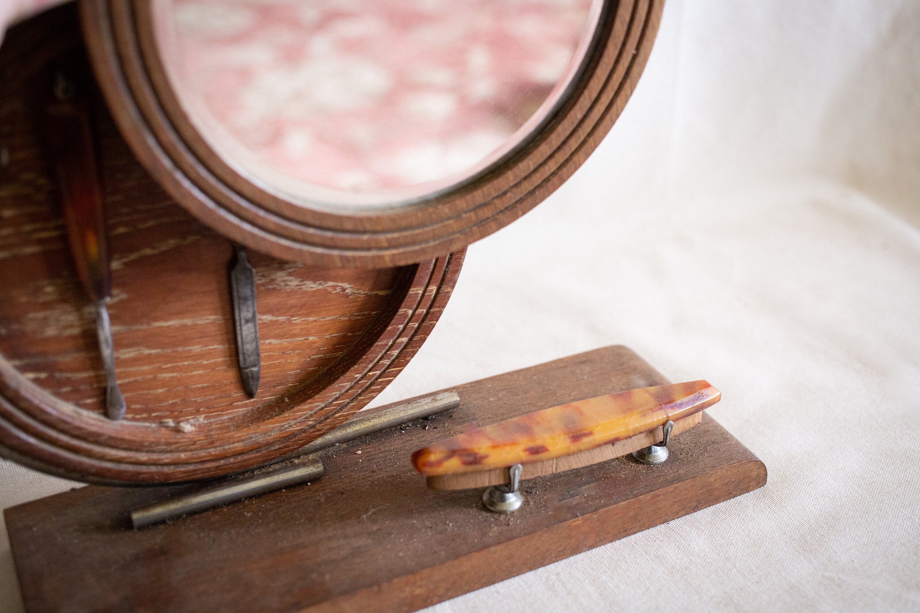 Antique French Art Deco Men's Vanity Shaving Set, Grooming Tools - Etsy