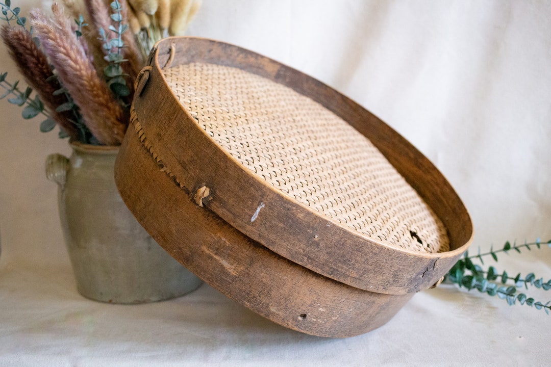 RARE / 19th Century Large Antique Swedish Grain Sifter / Tammy ...