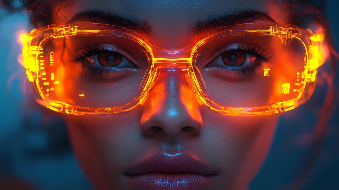 High Resolution Digital Art "cyber Glass" Female X 2 - Etsy