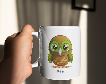 Kakapo Mug New Zealand Mug Gifts for Her Cute Cartoon Bird Mug NZ ...