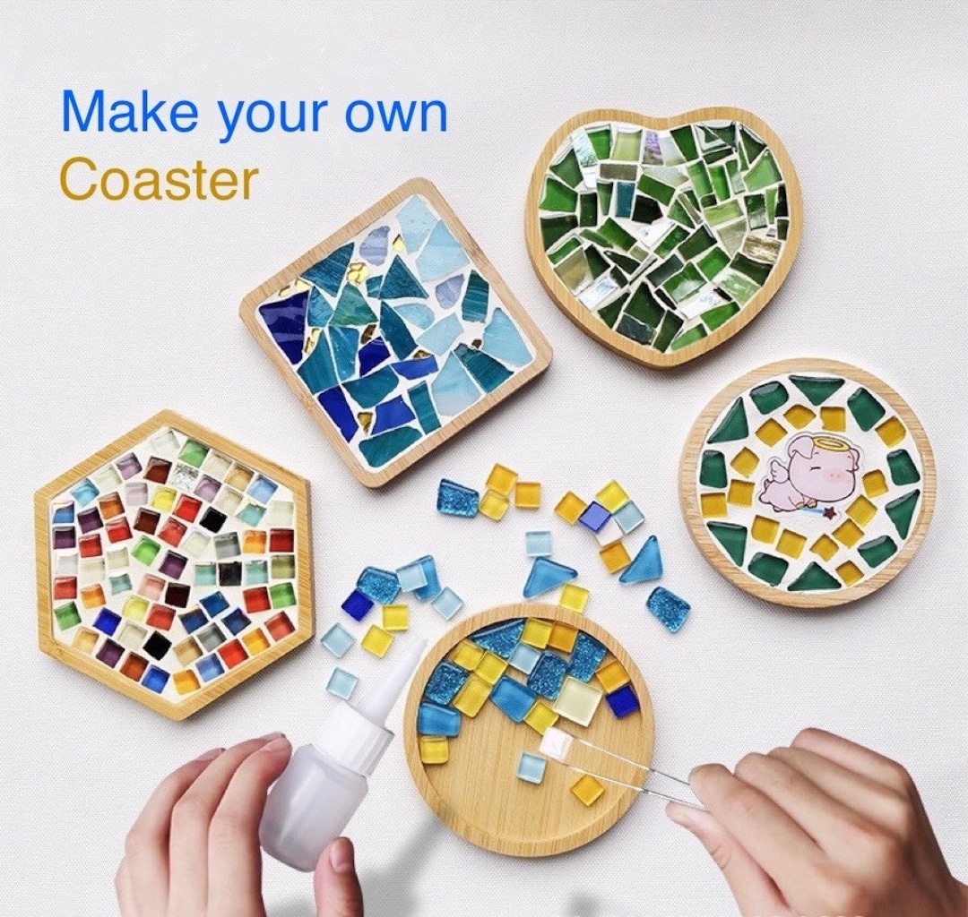 Mosaic Kit Diy Coaster Kit for Adults Craft Kit Make Your Own Tray ...