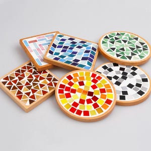 Mosaic Kit Diy Coaster Kit for Adults Craft Kit Make Your Own Coaster ...