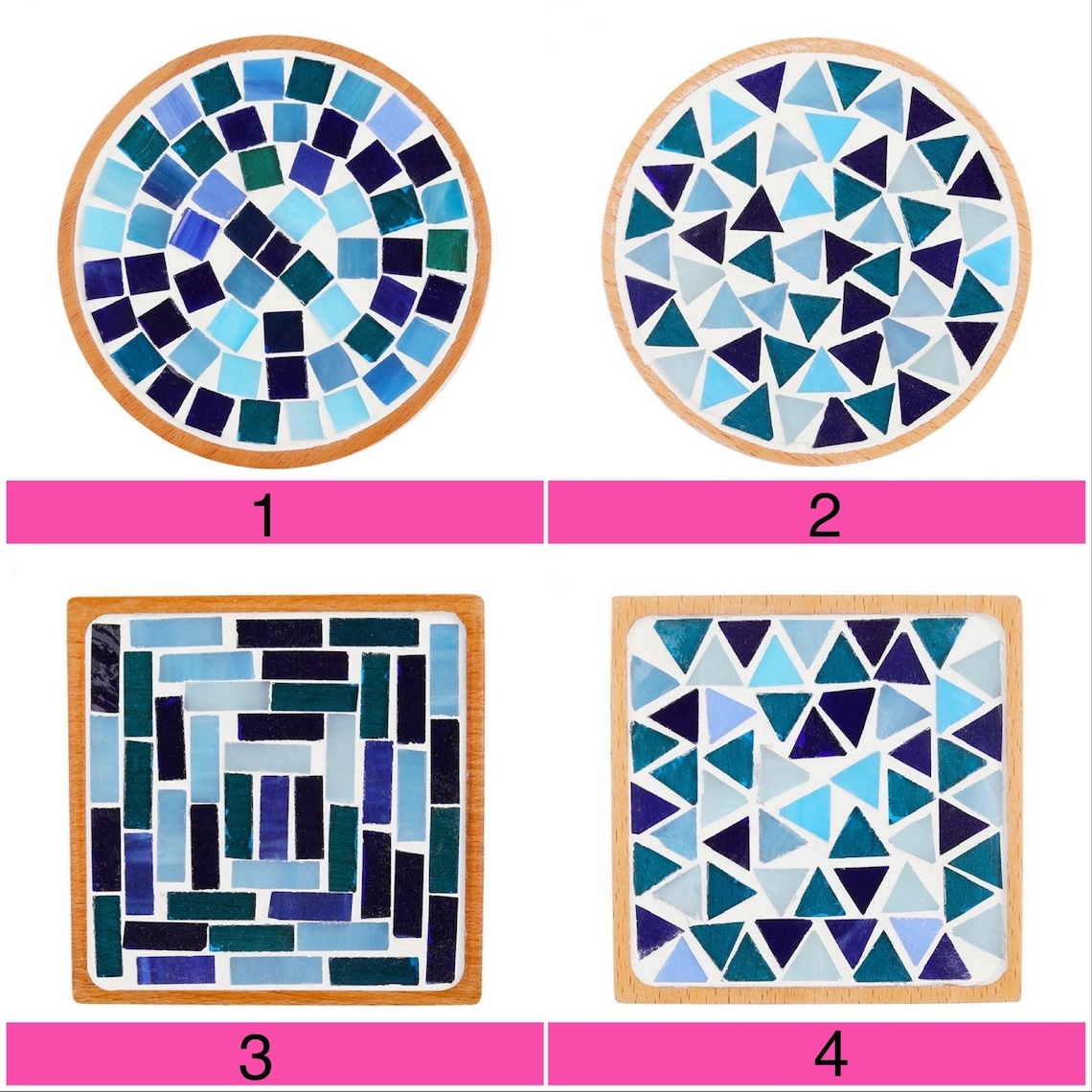 Mosaic Kit Diy Coaster Kit for Adults Craft Kit Make Your Own Coaster ...