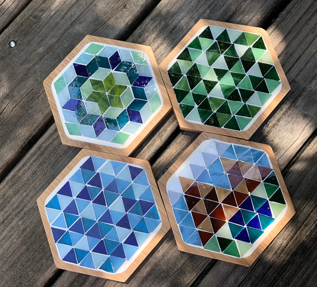 Mosaic Kit Diy Coaster Kit for Adults Craft Kit Make Your Own Coaster ...