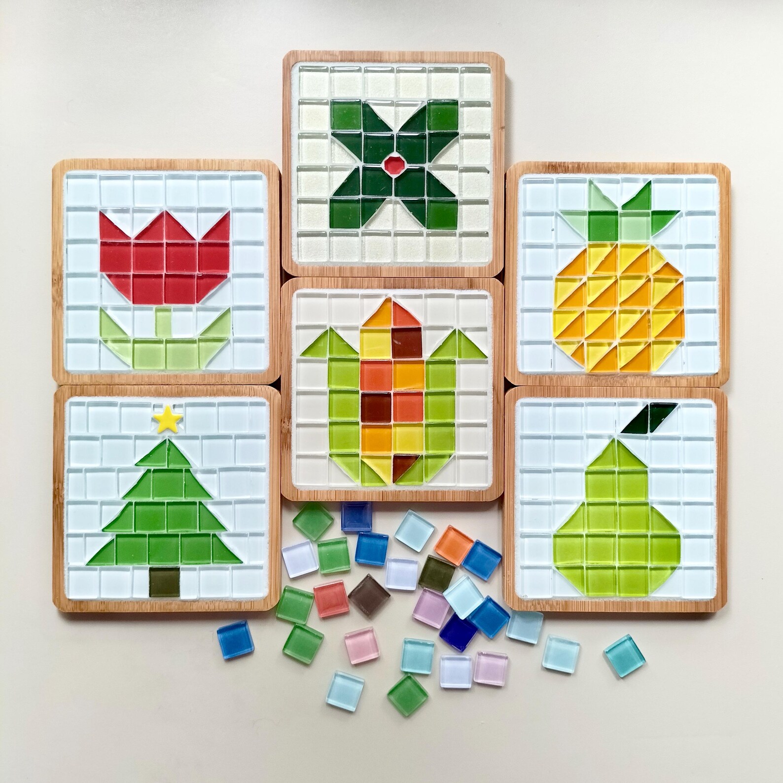 Mosaic Coaster Diy Craft Kit for Adults Craft Kits for Kids Arts and ...