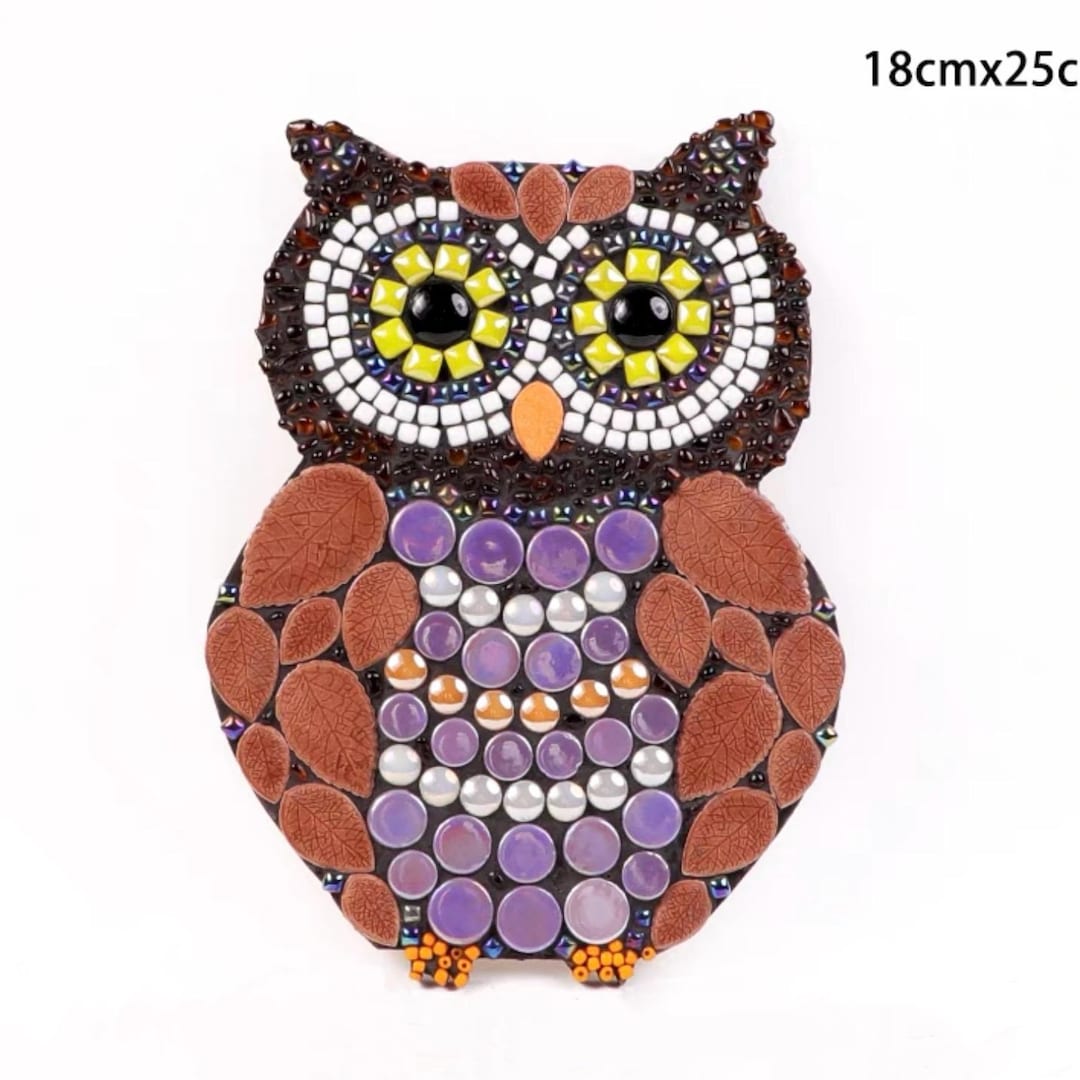 Mosaic Owl Diy Kit for Kids Craft Kit for Adults Mosaic Wall Hanging ...