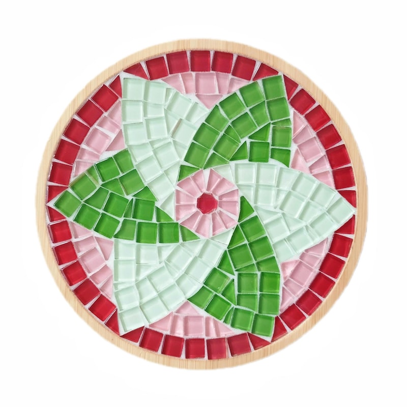 Mosaic China Flower Art - Etsy