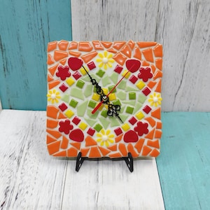 Mosaic Kit Diy Clock Craft Kit for Kids Adults Crafting Mosaic Clock ...