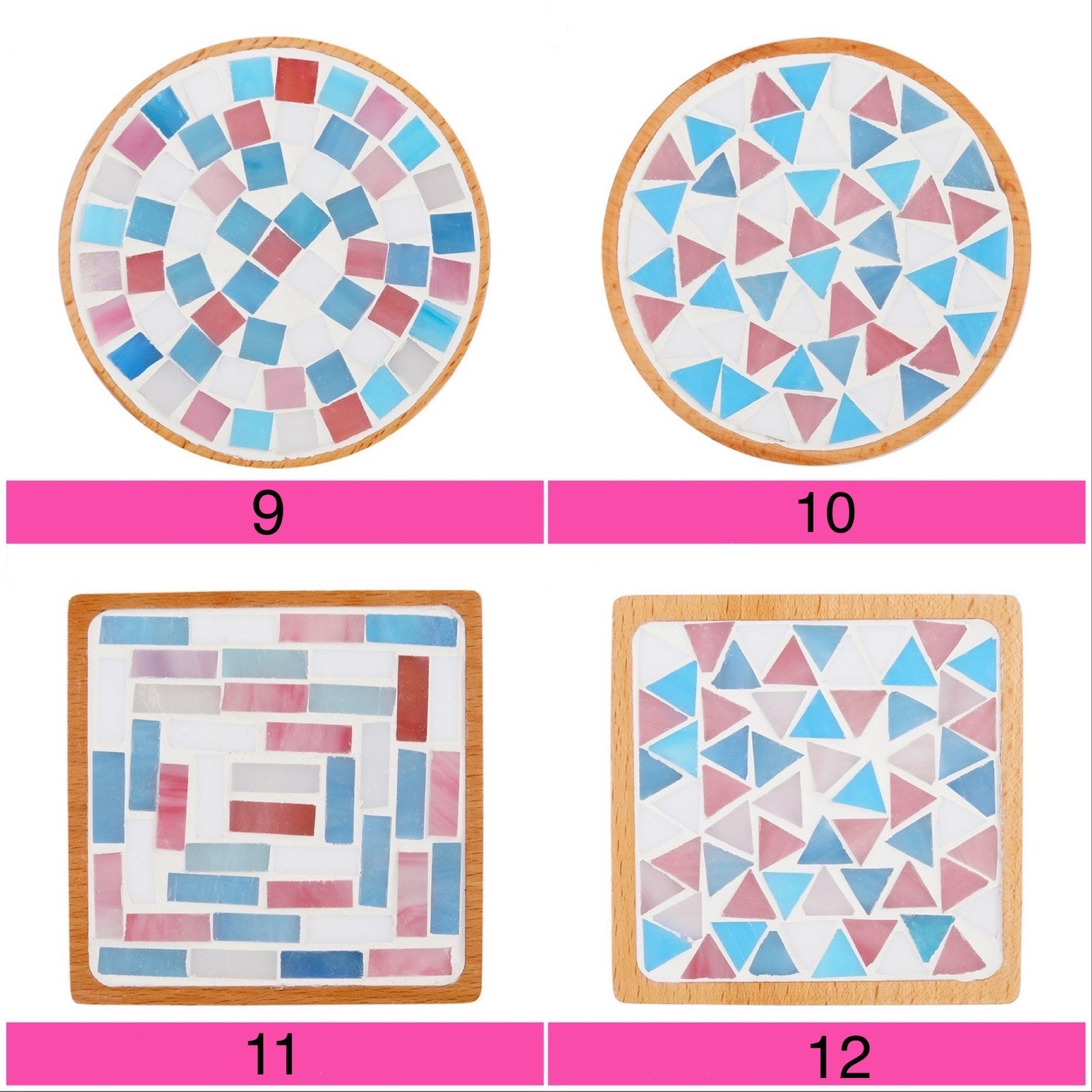 Mosaic Kit Diy Coaster Kit for Adults Craft Kit Make Your Own Coaster ...