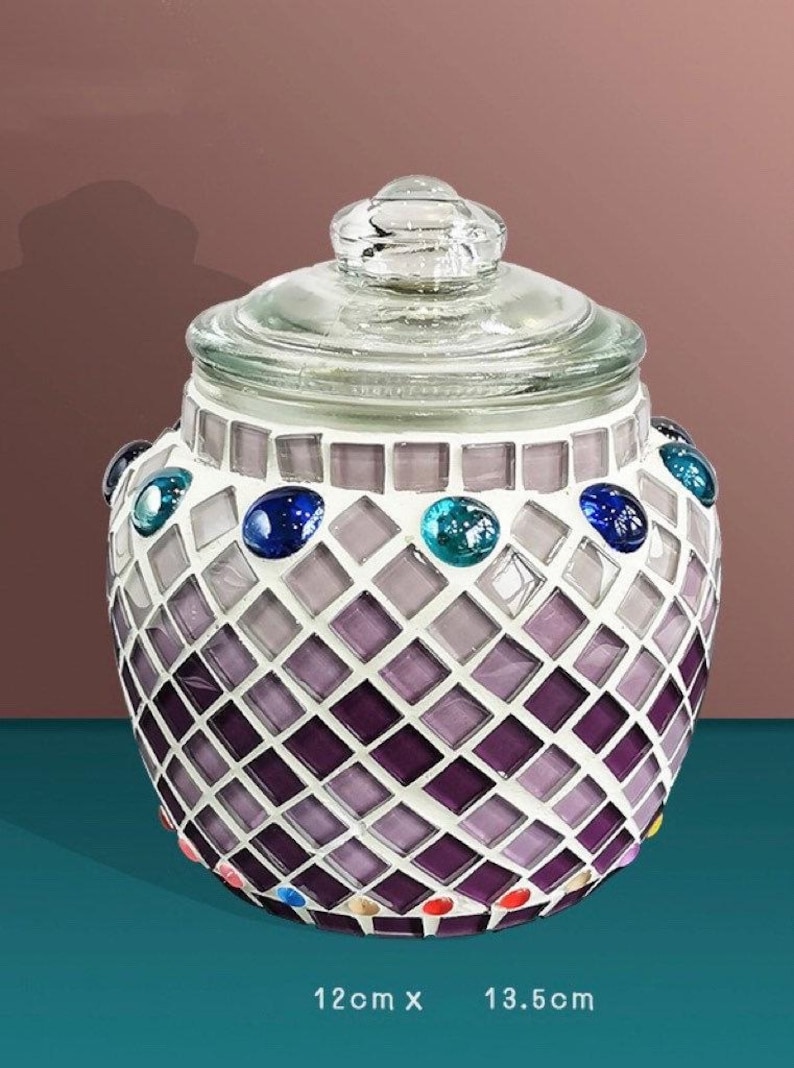 DIY Mosaic Jar Kit: Craft Project for Kids & Adults - Etsy