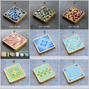 Mosaic Kit Diy Coaster Kit for Adults Craft Kit Make Your Own Tray ...
