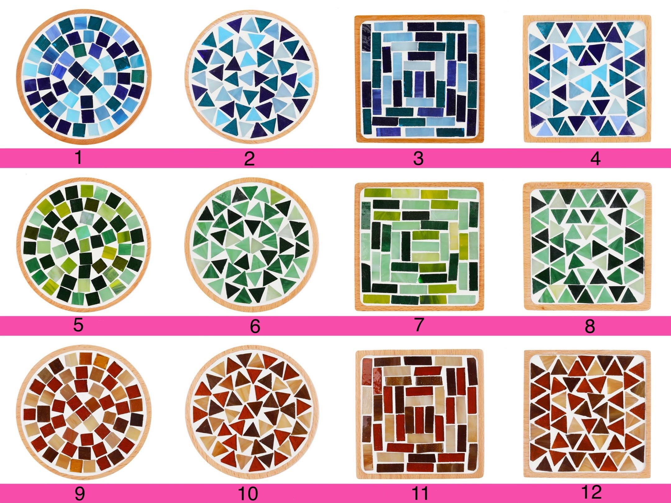 Mosaic Kit Diy Coaster Kit for Adults Craft Kit Make Your Own Coaster ...