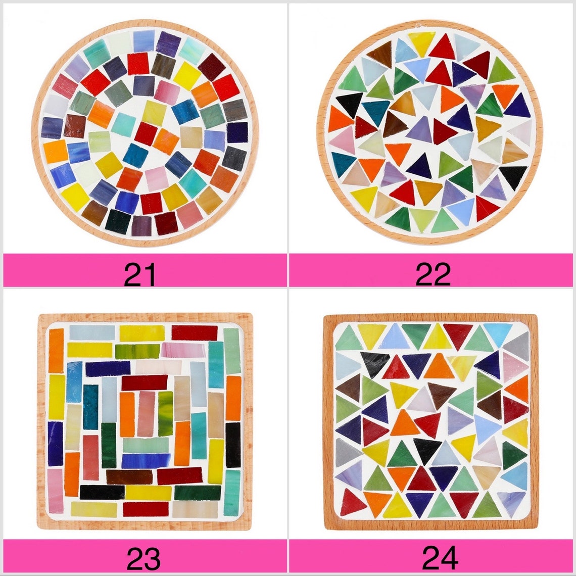 Mosaic Kit Diy Coaster Kit for Adults Craft Kit Make Your Own Coaster ...