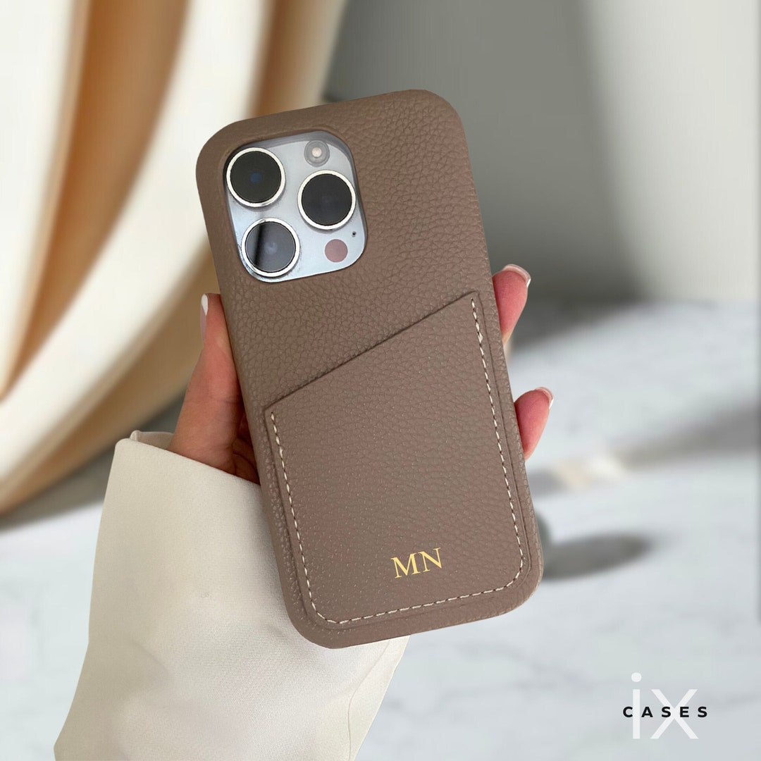 Personalized iPhone Case With Card Holder for iPhone 16 Pro 15 Pro Max ...