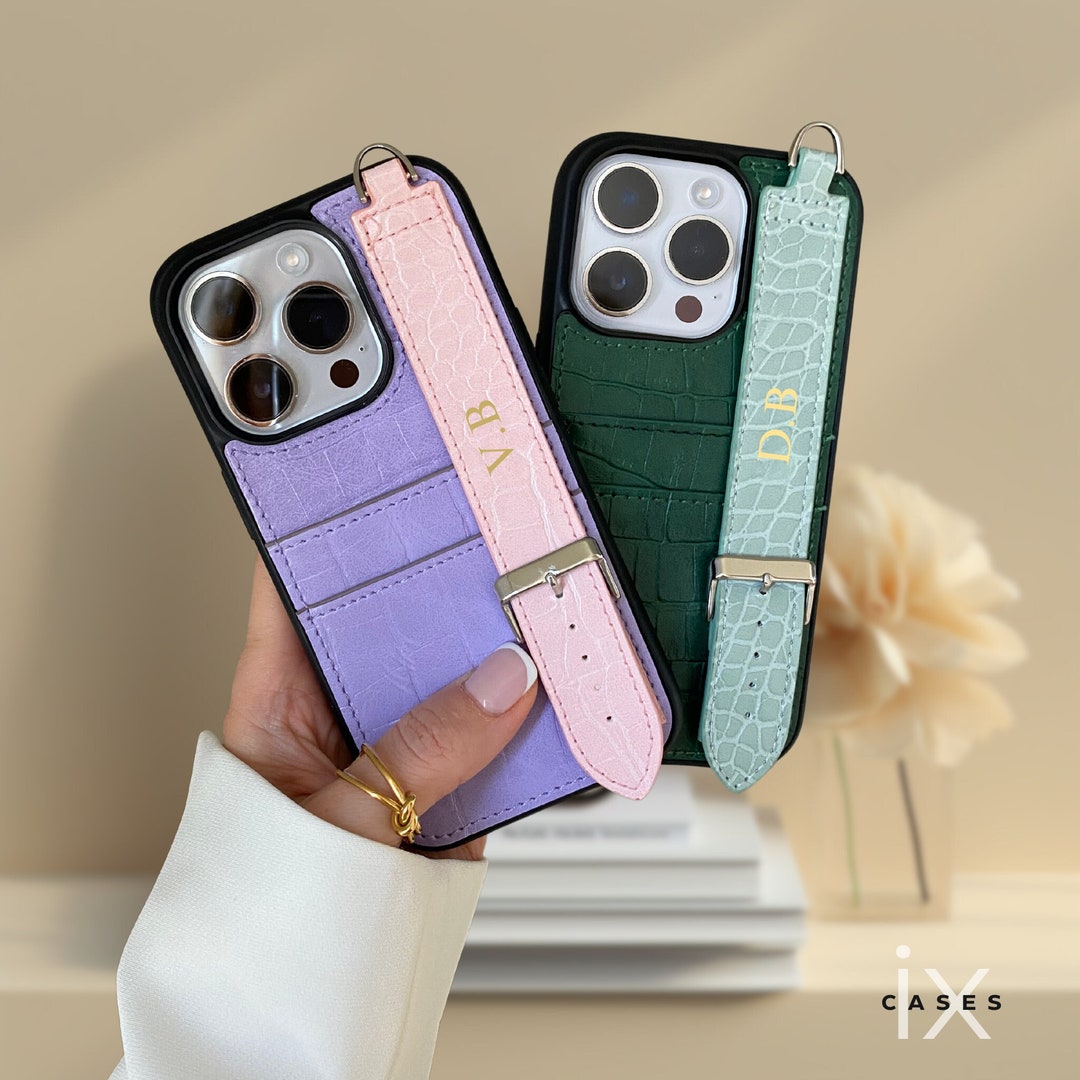 Personalized iPhone Case With Strap for iPhone 16 Pro 15 Pro Max ...