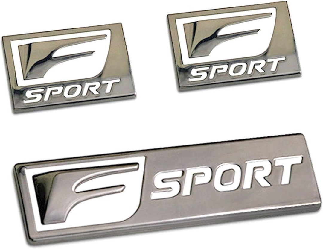 3x F-sport Emblem Metal Logo Badge Side Fender Marker Trunk - Etsy