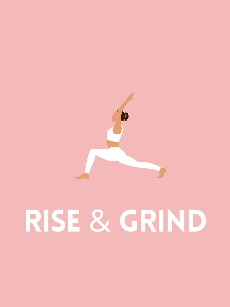 Rise & Grind Motivational Poster INSTANT DOWNLOAD - Etsy