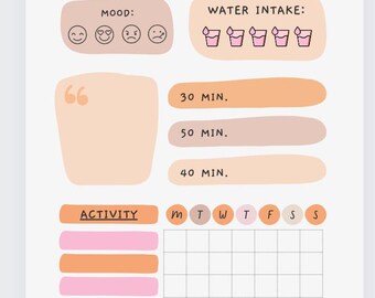 Colorful Daily Routines Tracker Activity Worksheet - Etsy