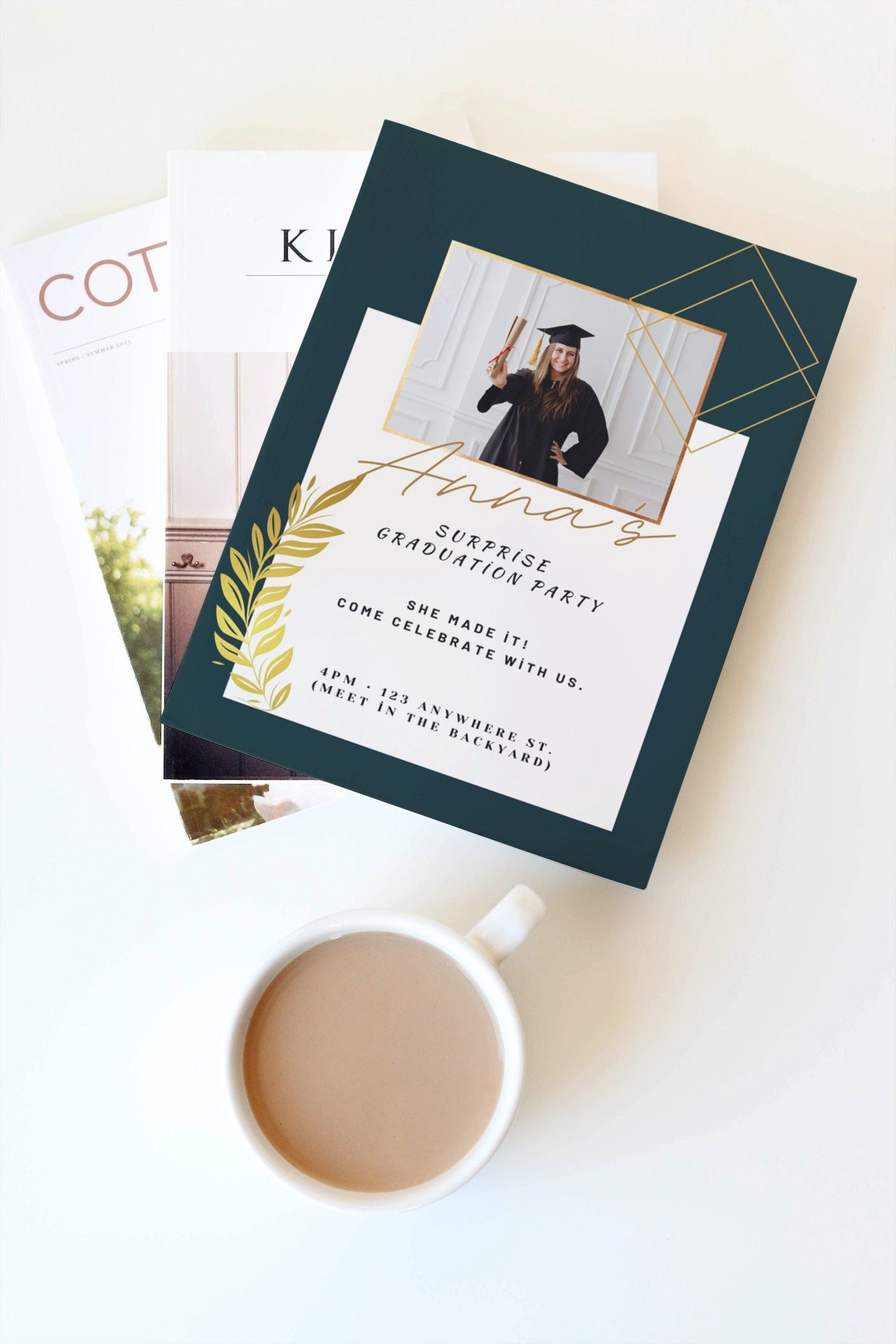 Graduation Party Invitation Template, Printable Graduation Party ...