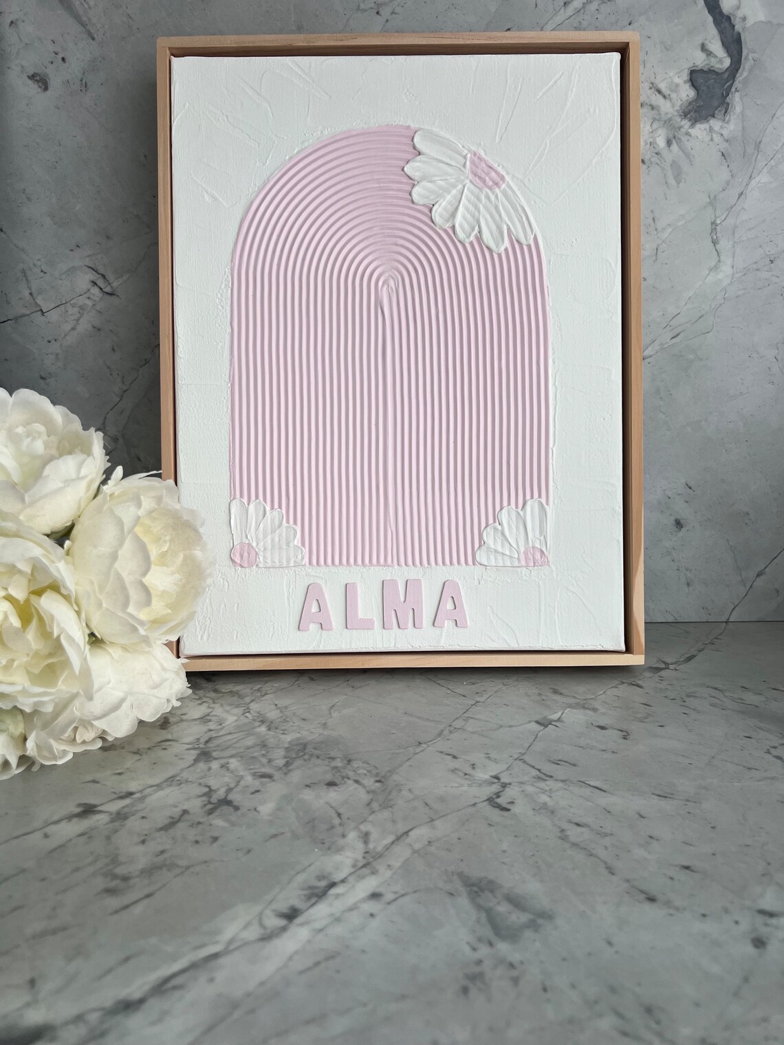 Personalised Handmade Textured Art - Etsy