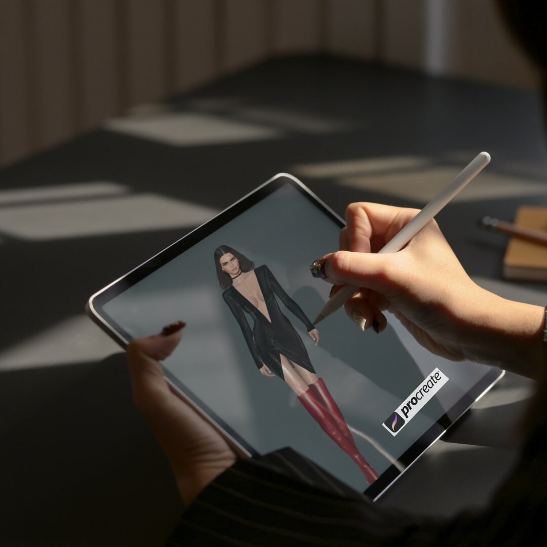 Realistic Fashion Model Template, 9-head Fashion Figure, Female ...