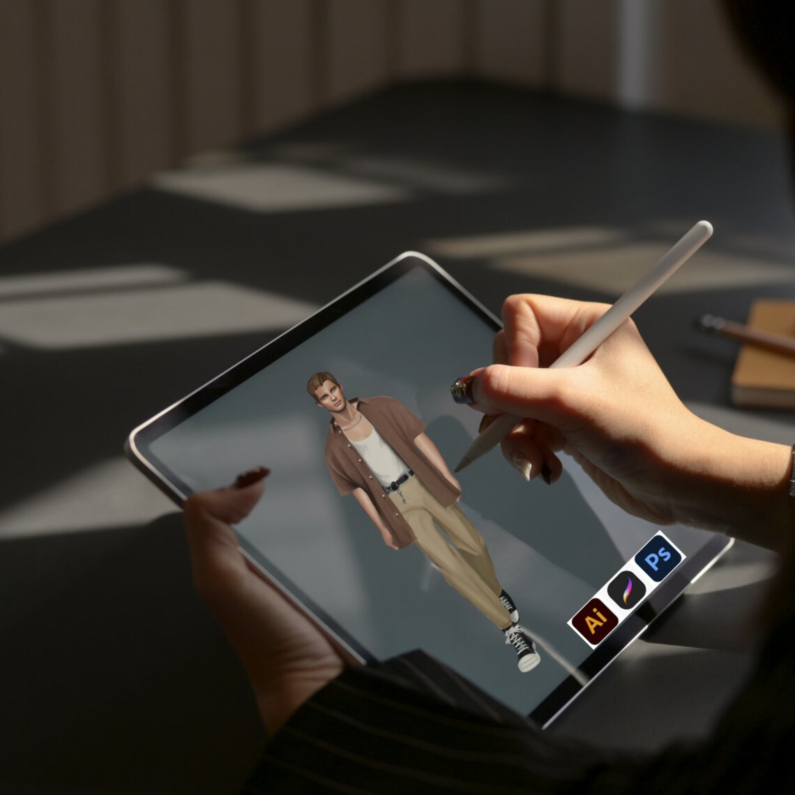 Male Fashion Croquis Templates, Male Fashion Figure, Realistic Male ...