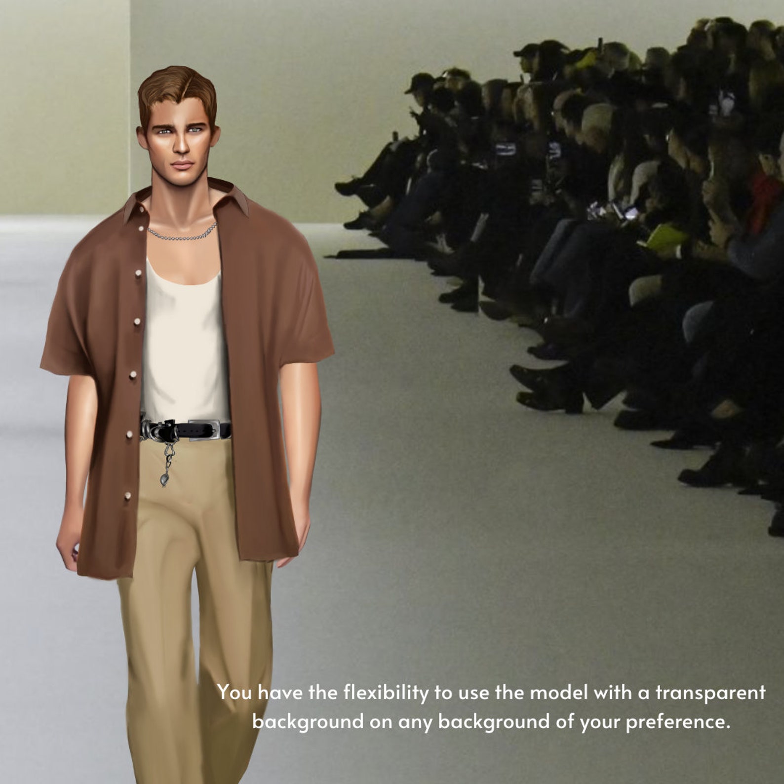 Male Fashion Croquis Templates, Male Fashion Figure, Realistic Male ...