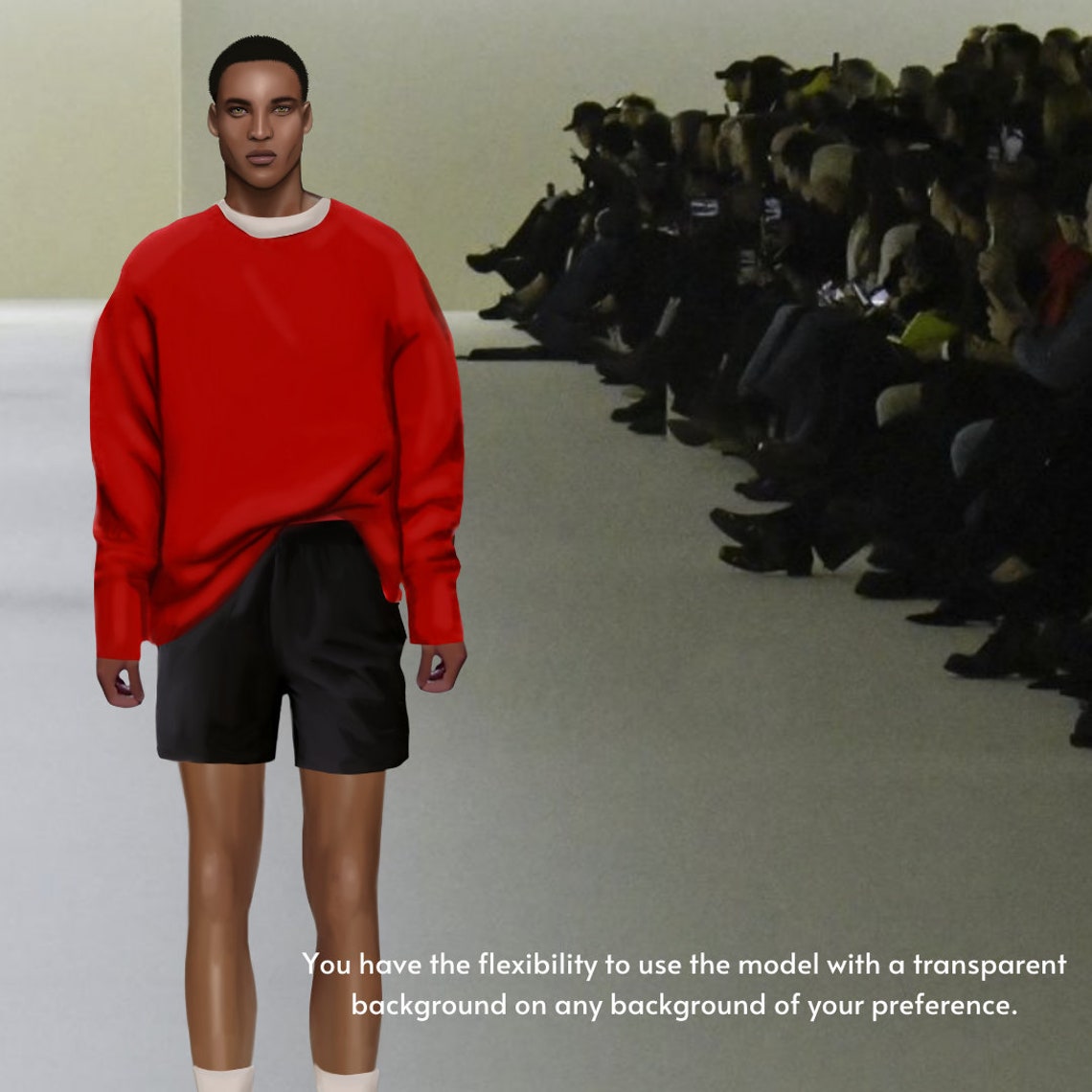 Male Fashion Figure, Male Fashion Croquis Templates, 9-head Fashion ...