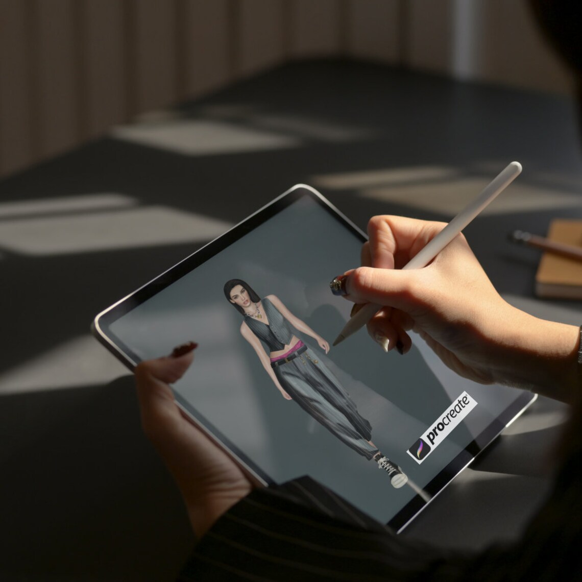 Fashion Model Croquis, Runway Pose Model, Procreate Female Figure ...