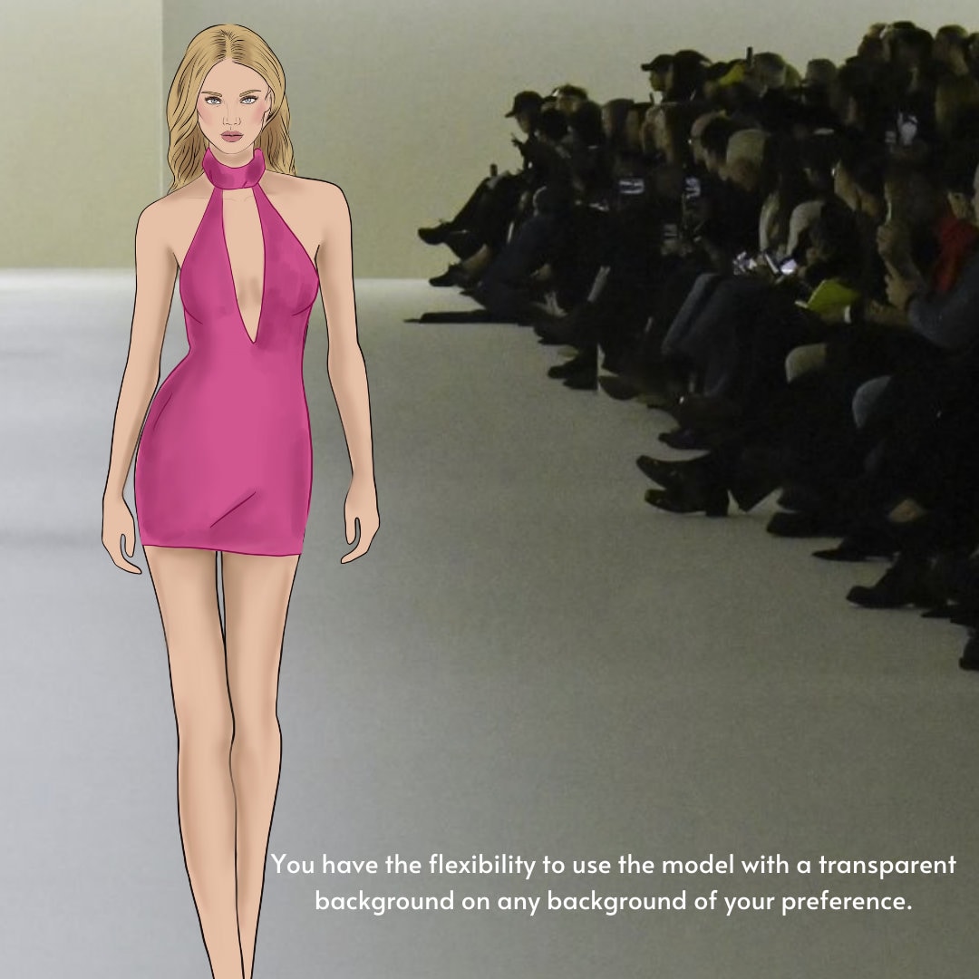 Female Fashion Croquis, 4 Poses Figure Templates, Designer Croquis ...