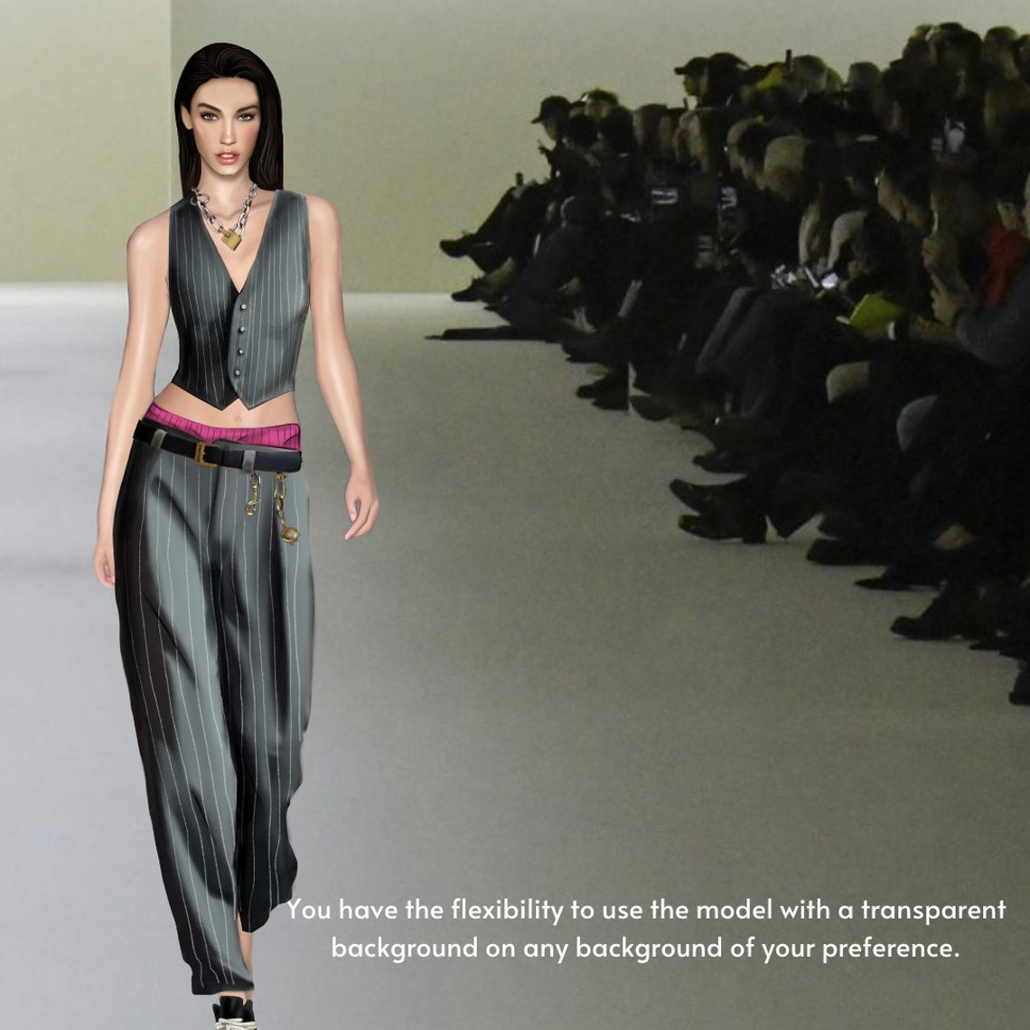 Fashion Model Croquis, Runway Pose Model, Procreate Female Figure ...