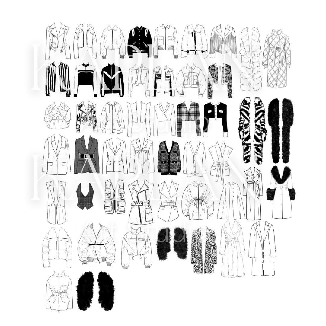 Fashion Designer Bundle, Female Figure and Procreate Stamps, Fashion ...