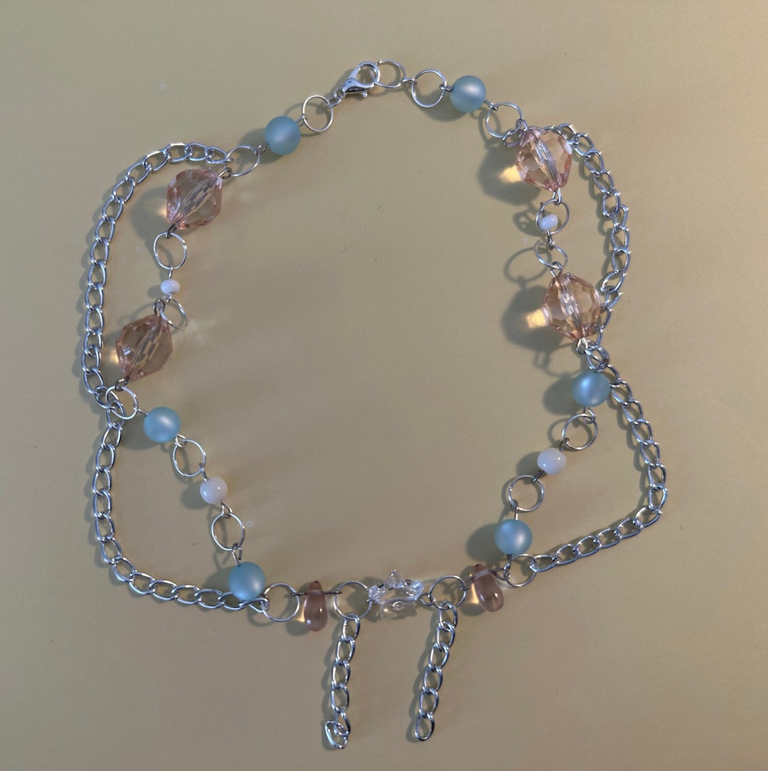 Trans Flag Inspired Necklace - Etsy