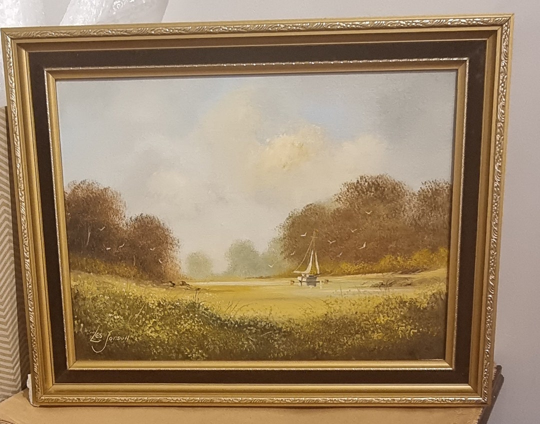 Original, Signed Oil on Canvas by Les Parson. - Etsy