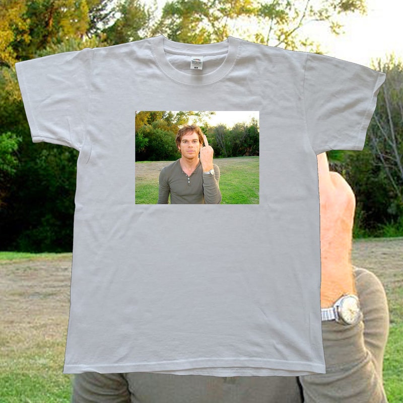 Dexter Middle Finger Shirt - Etsy