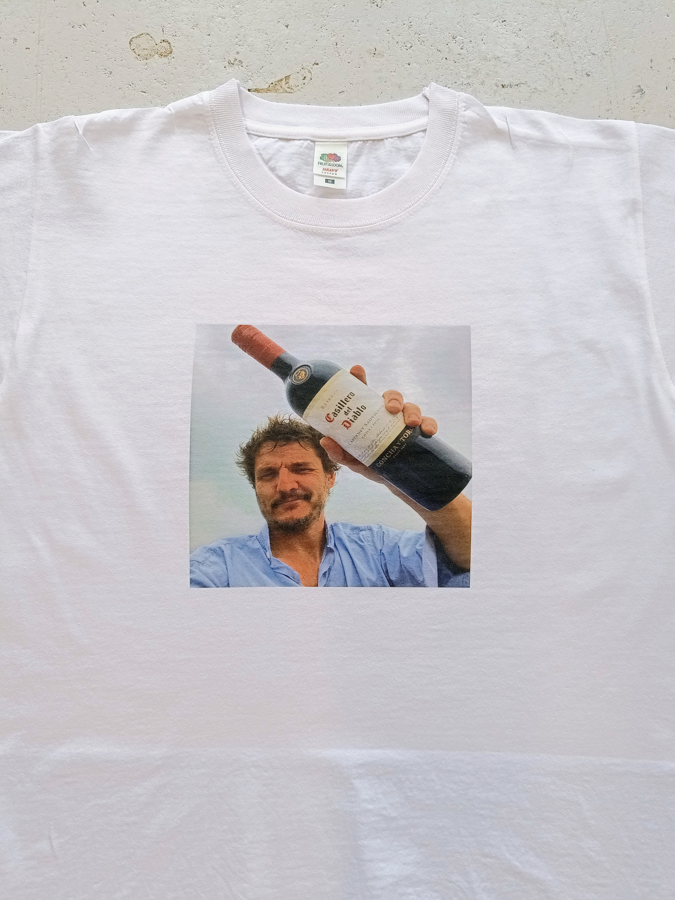 Pedro Pascal T-shirt Wine Bottle the Last of Us Gift for Her - Etsy