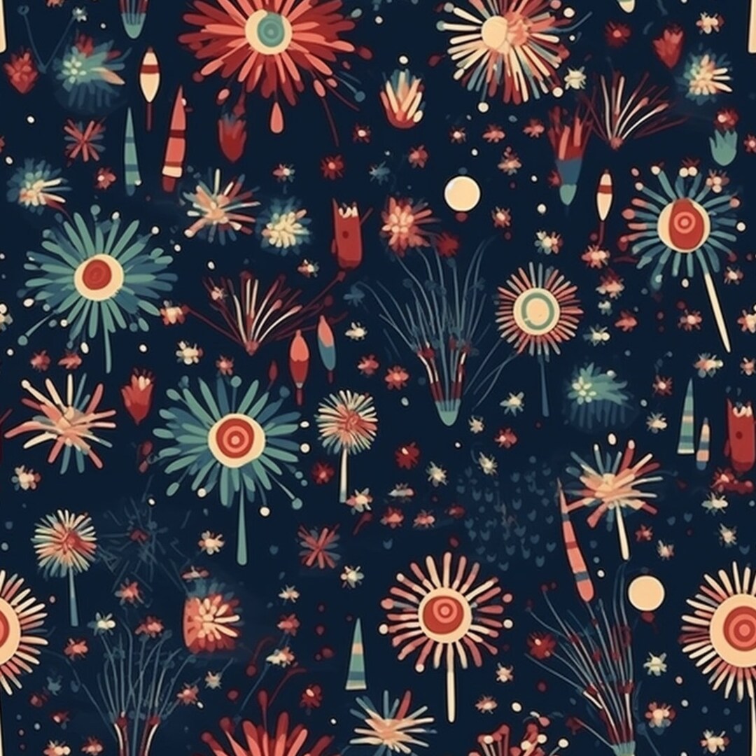 Firework Burst Pattern - Digital Download PNG and SVG Files - Etsy