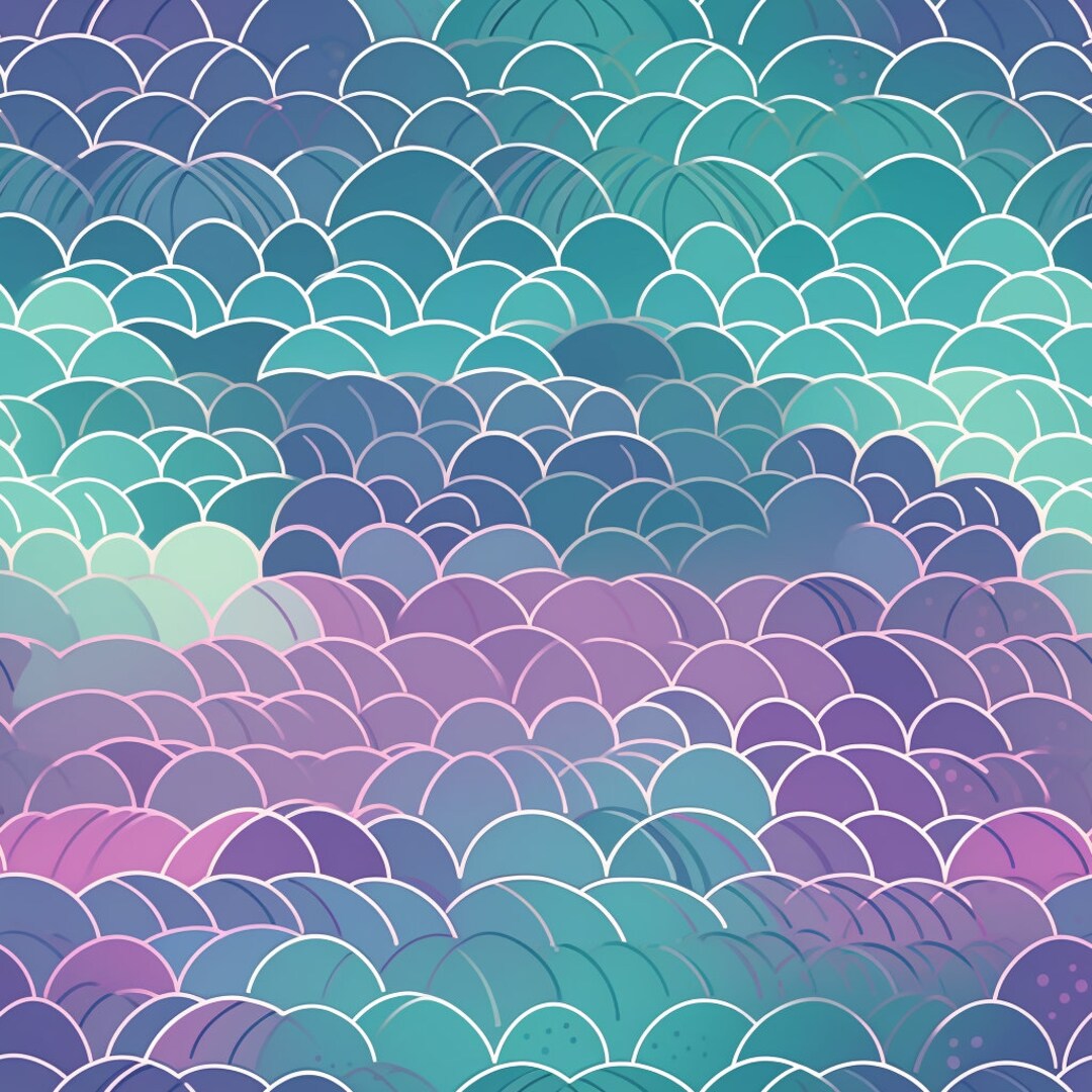 Mermaid Scale Digital Pattern - Instant Download - Etsy