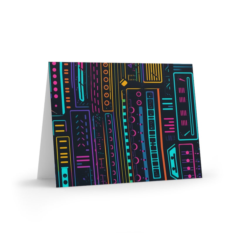 80s Synth Style Digital Pattern - Instant Download - Etsy