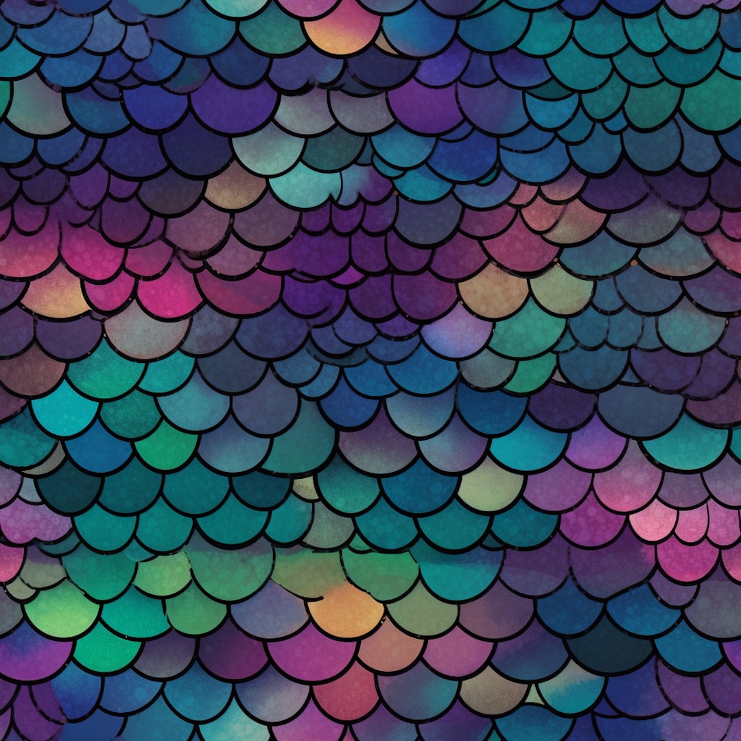 Mermaid Scale Digital Pattern Instant Download - Etsy