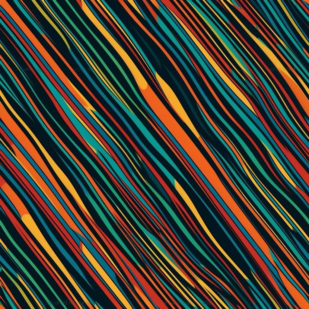 Whimsical Striped Digital Pattern - Instant Download - Etsy
