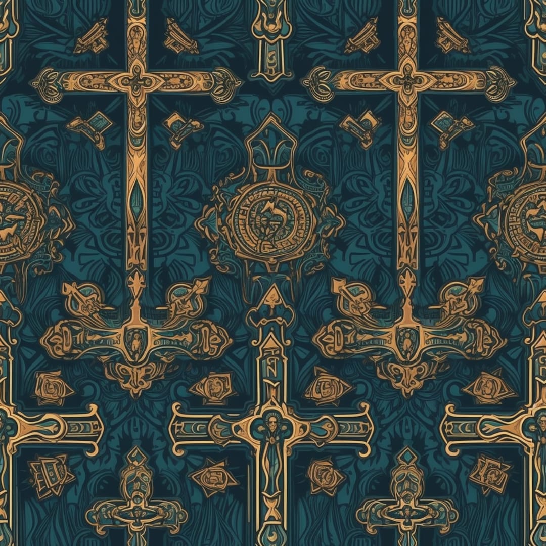 Christian Catholic Cross Digital Pattern - Instant Download - Etsy